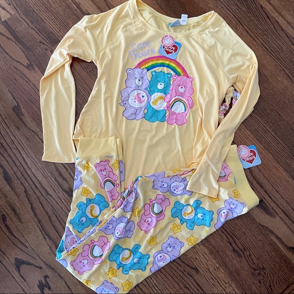 Care Bears | Intimates & Sleepwear | Care Bear Pj Set Yellow | Poshmark